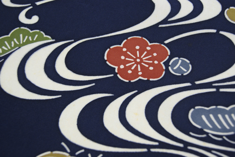 【中古】富貴☆塩瀬染九寸名古屋帯 流れに松竹梅☆1698B 中古の落札情報詳細 - Yahoo!オークション落札価格検索 オークフリー